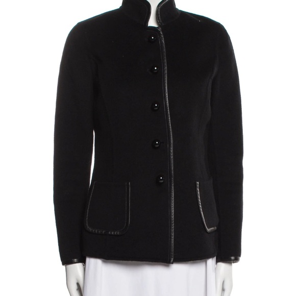 St. John | Jackets & Coats | St John Angora Wool Cashmere Jacket With ...
